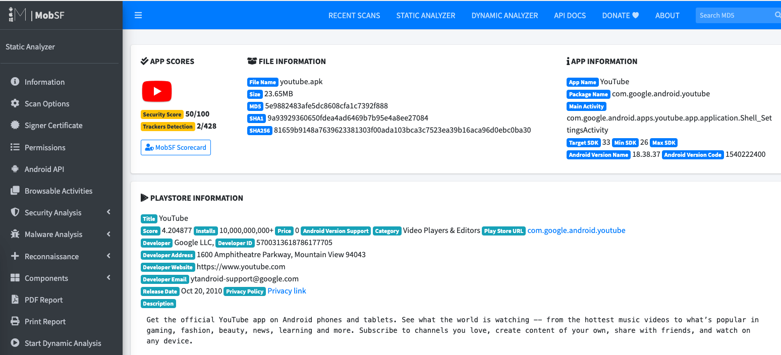 Mobile Application Penetration Testing - #2 - MobSF Intro - Brackish ...